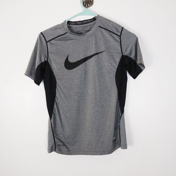 Nike | Shirts & Tops | Nike Pro Combat Dry Fit Tee Shirt Size M | Poshmark